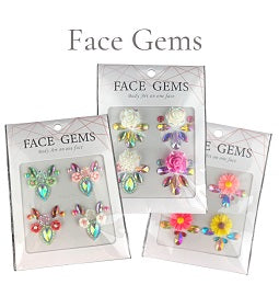 Face Gems - Hand Made Face Painting Bling Clusters — Jest Paint - Face ...
