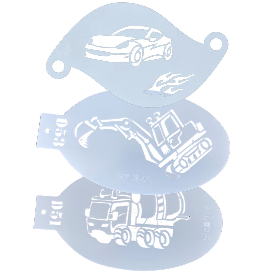 Cars Etc. - Face Painting Stencils — Jest Paint - Face Paint Store