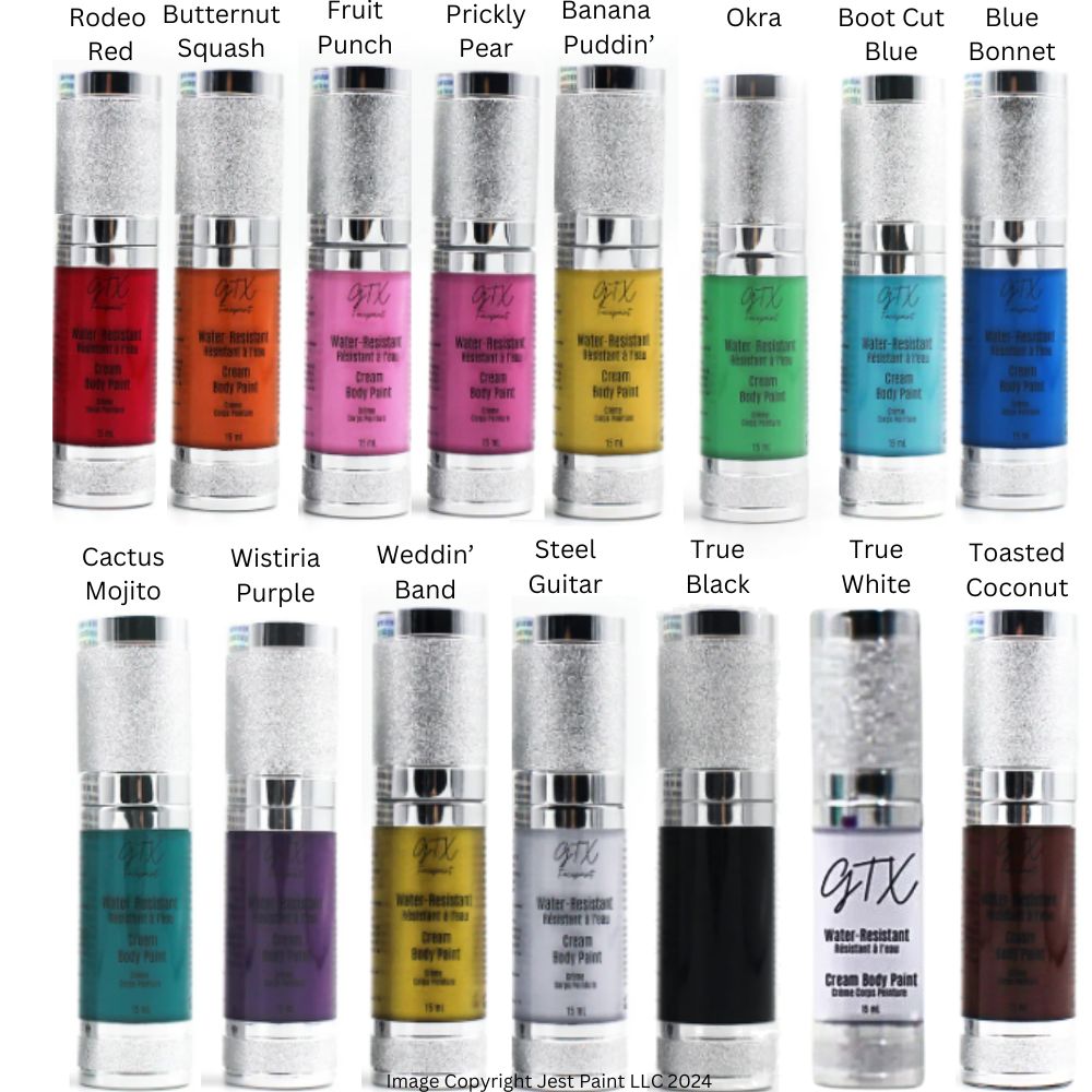 GTX Water Resistant Cream Colors — Jest Paint - Face Paint Store