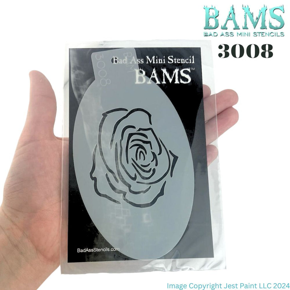 Bad Ass Mini 3008 -Face Painting Stencil - Rose — Jest Paint - Face ...