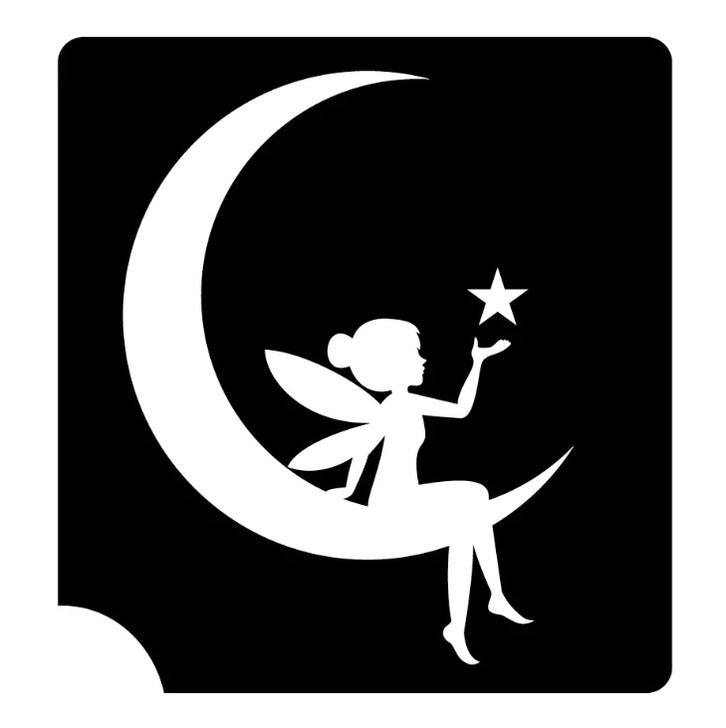 Art Factory | Glitter Tattoo Stencil - (404) Fairy on the Moon - 5 Pac ...