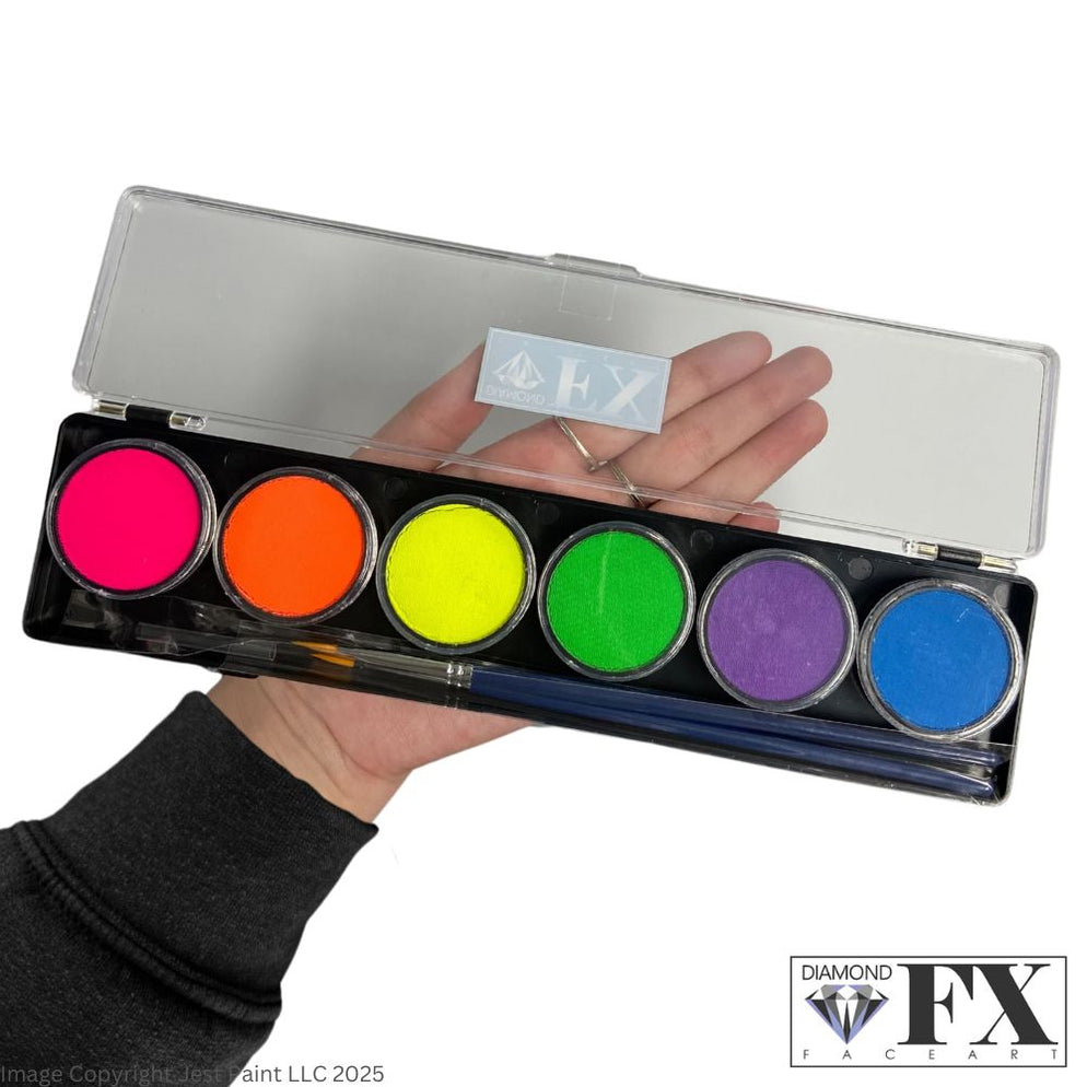 Diamond FX Paint - 6 Color Neon Palette (SFX - Non Cosmetic) — Jest ...