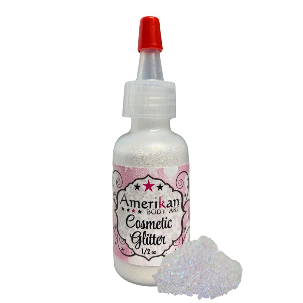 Amerikan Body Art | Face Paint Glitter Poof - Holographic White (1/2oz ...