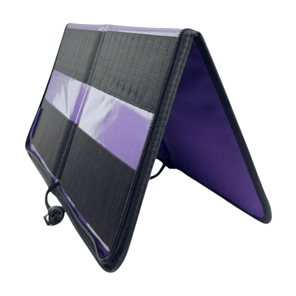 Art Factory | Double Row Brush Wallet with Zipper - PURPLE and BLACK ...