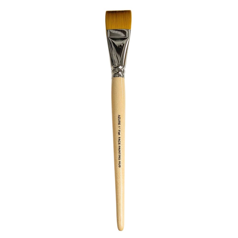 Face Painting Hub | Face Painting Brush - Azure - 1" Flat — Jest Paint ...
