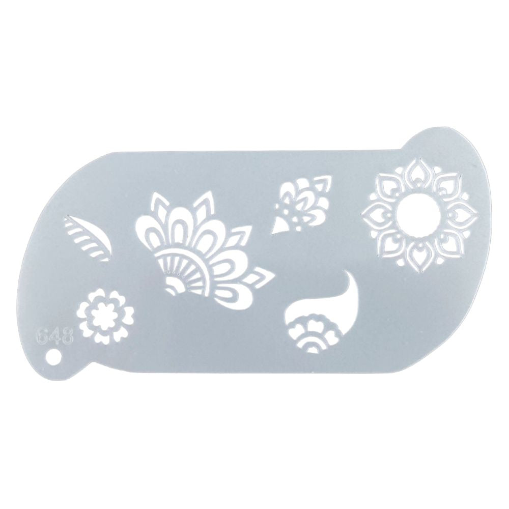 Diva Stencils | Face Painting Stencil | Forehead Henna Bits (00648 ...