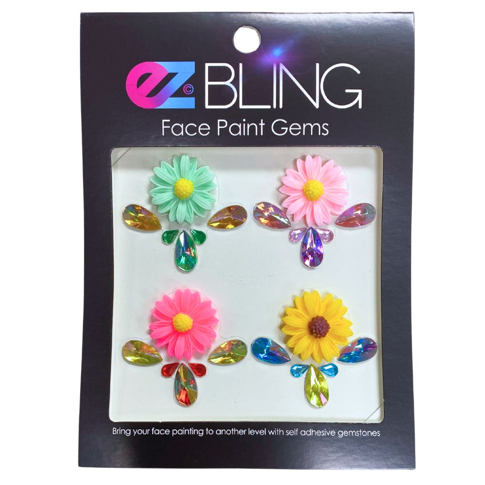 EZ BLING | Face Gem Clusters | Fairy Flower Bling (4 Pieces) — Jest ...