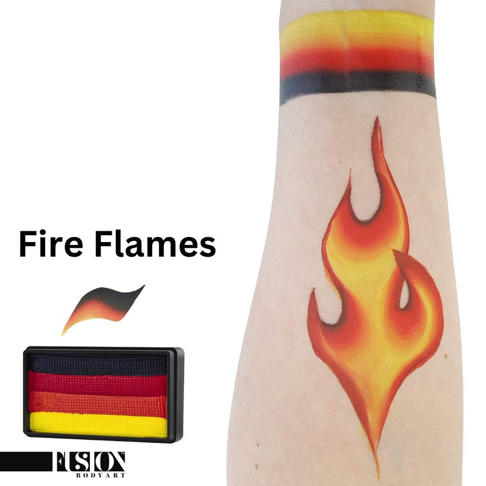 Fusion Body Art Face Paint - Split Cake | Fire Flames 30gr — Jest Paint ...