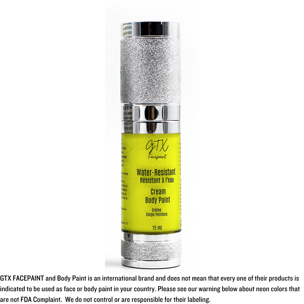 GTX Face Paint | Silicone Based Water Resistant Cream - Neon Moon Yell ...