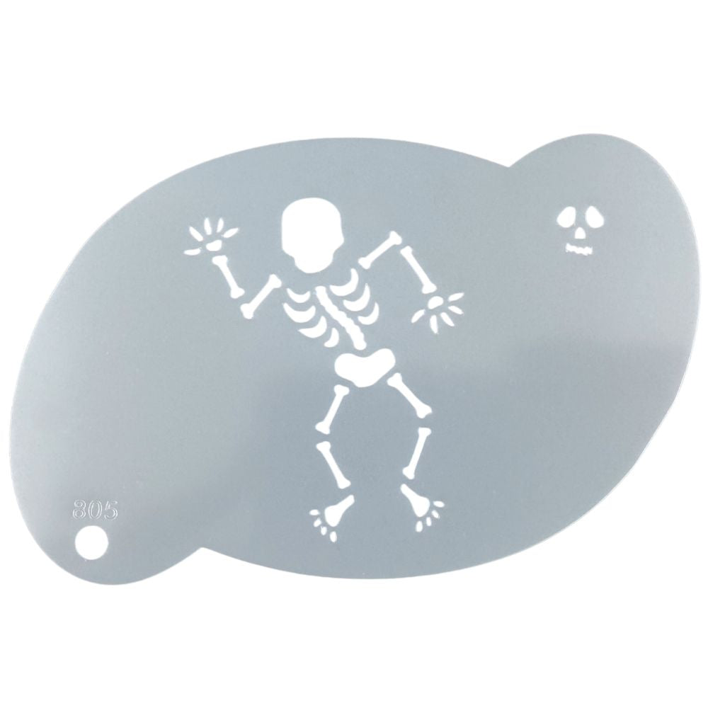 Diva Stencils | Face Painting Stencil | Dancing Skeleton (805) — Jest ...