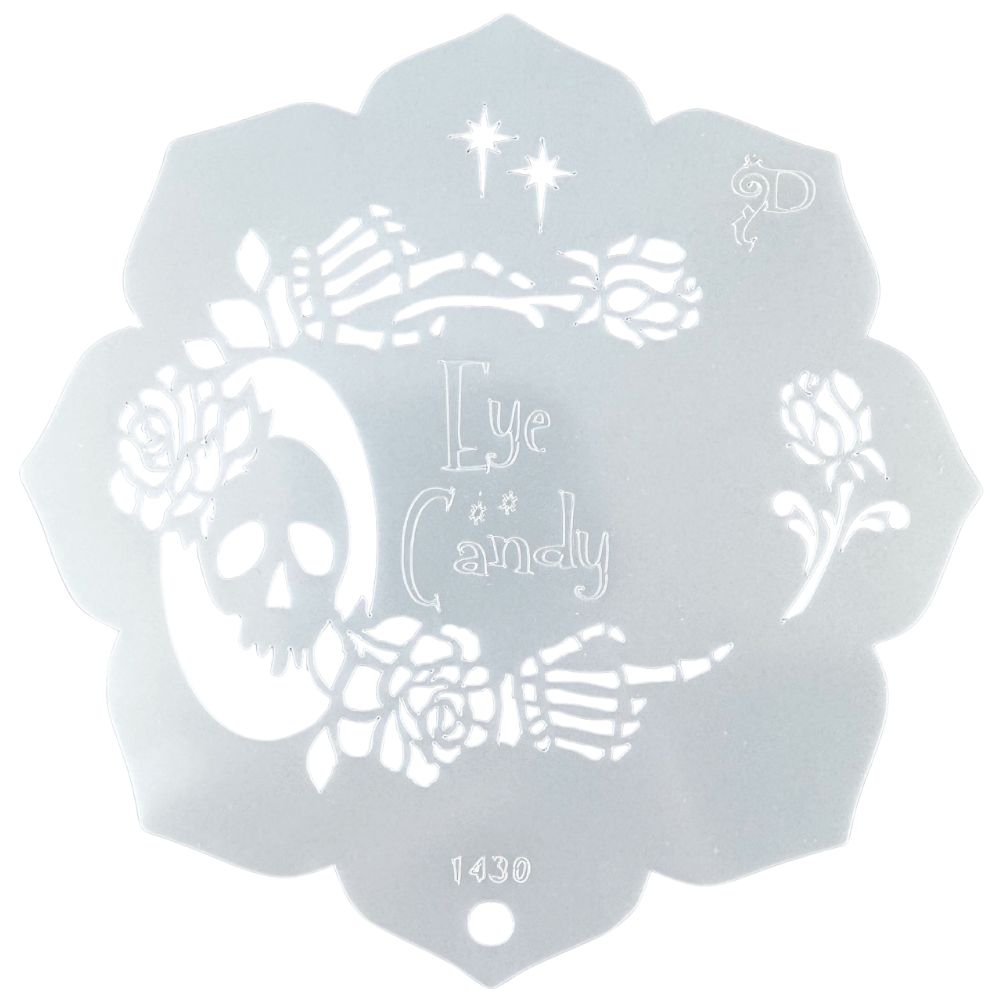 Diva Stencils | Face Painting Stencil | Eye Candy - Rosie Skull (1430 ...
