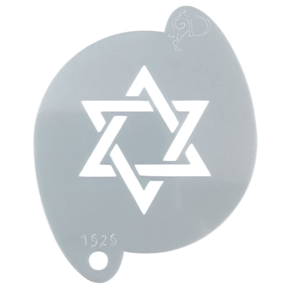 Diva Stencils | Face Painting Stencil | Star of David (1525) — Jest ...