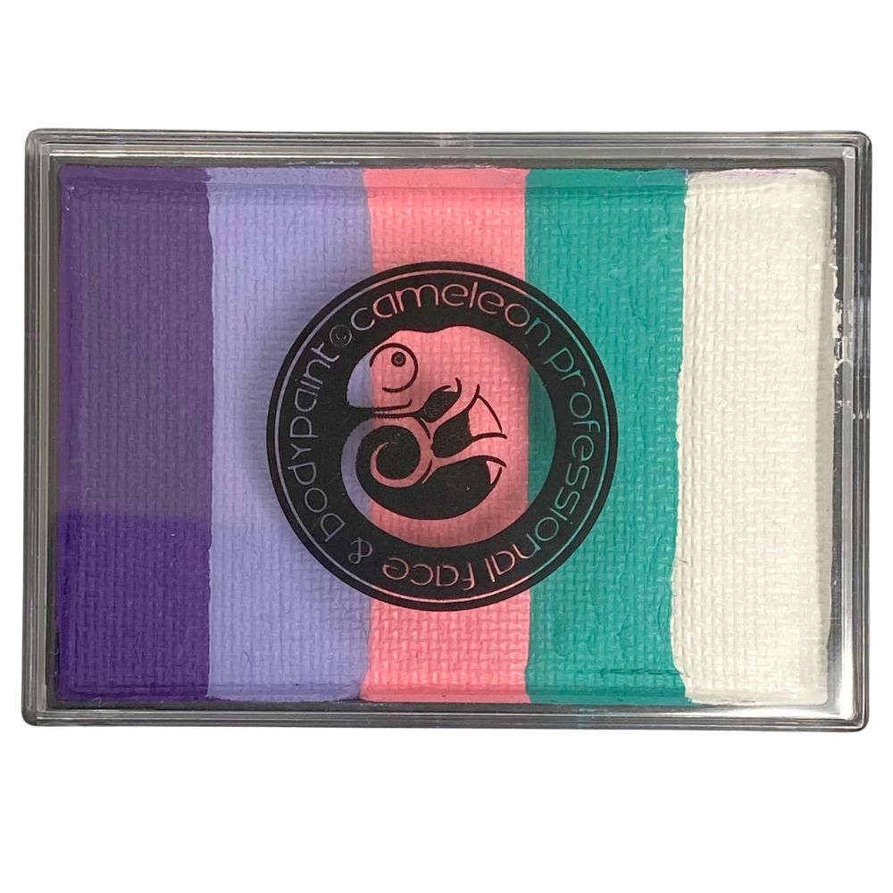 Cameleon Face Paint ColorBlock / Rainbow Cake - Alex by Paty De Leon ...