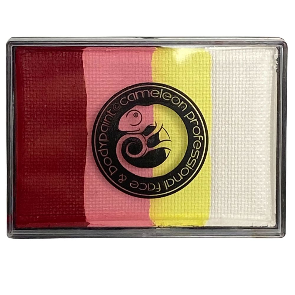 Cameleon Face Paint ColorBlock / Rainbow Cake - Alex by Paty De Leon ...