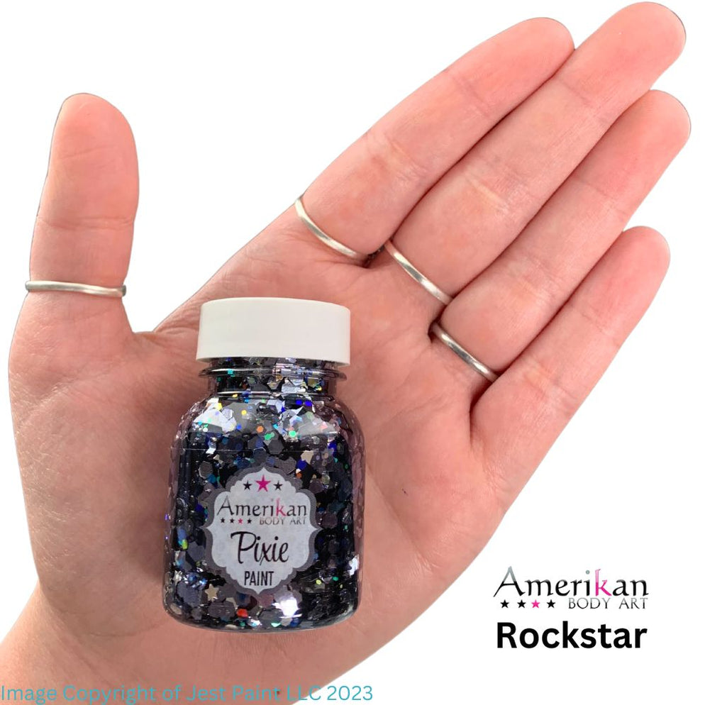 Pixie Paint Face Paint Glitter Gel - Rockstar - Small 1oz — Jest Paint ...