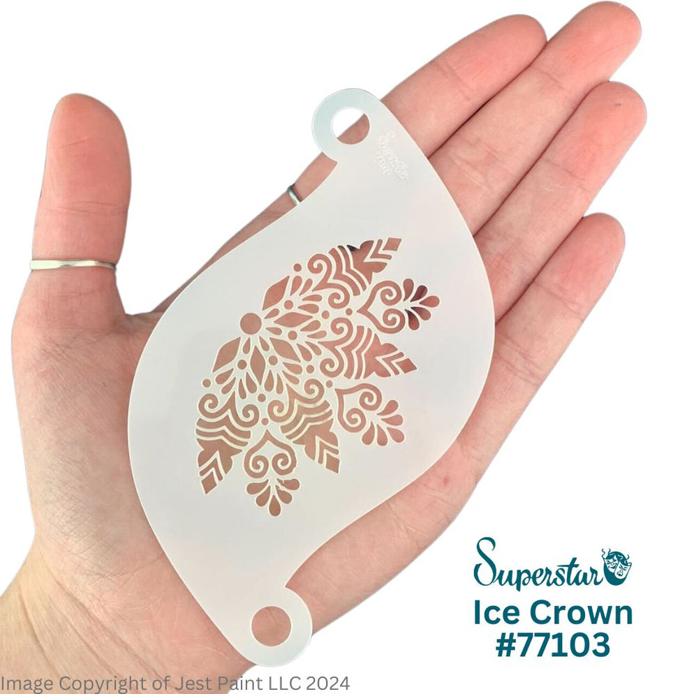 Superstar | Face Painting Stencil - Ice Crown (77103) — Jest Paint ...