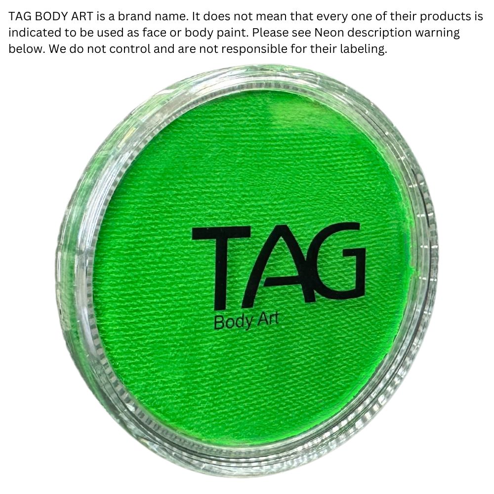 TAG Paint - Neon Green 32gr (SFX - Non Cosmetic) — Jest Paint - Face ...