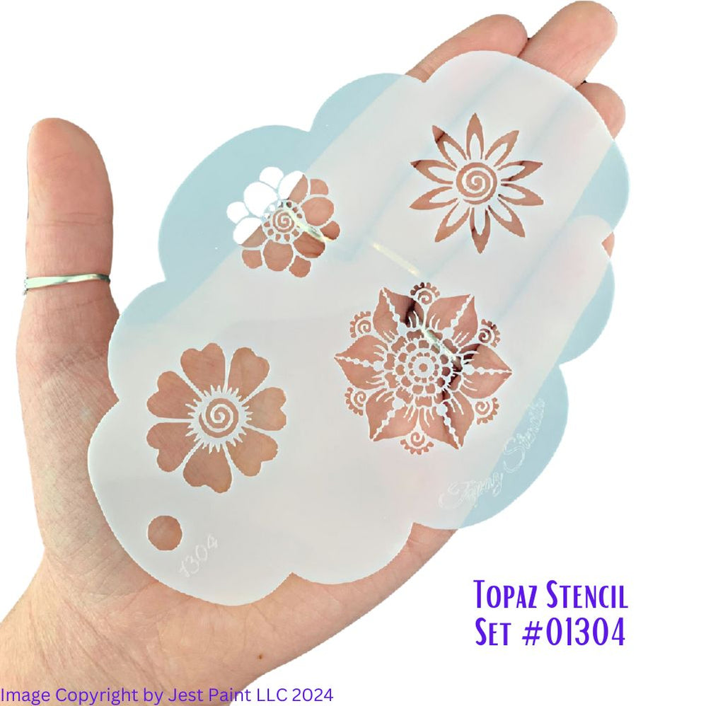 Topaz Face Painting Stencils — Jest Paint - Face Paint Store