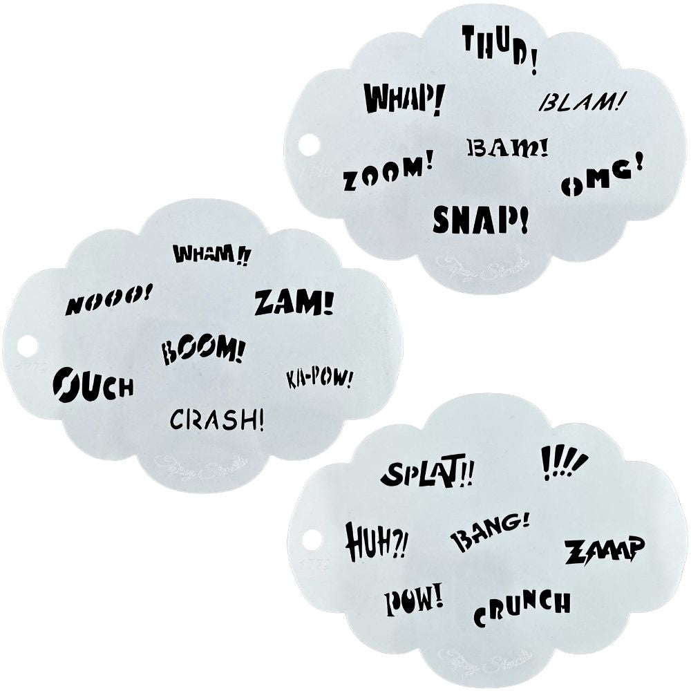 comic style action words