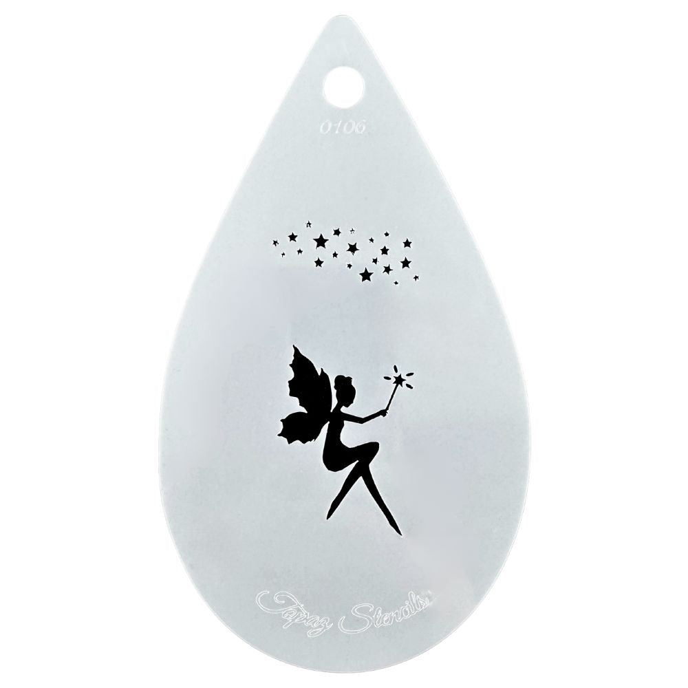 Topaz Stencils | Face Painting Stencil - Fairy Dust (0106) — Jest Paint ...