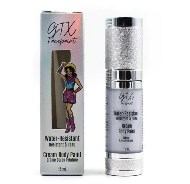 GTX Face Paint | Silicone Based Water Resistant Cream - True White 15m ...