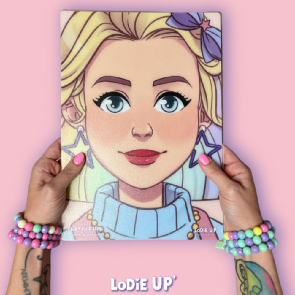 WABBY FUN | Face Painting Practice Board - LODIE UP Edition - A4 Front ...