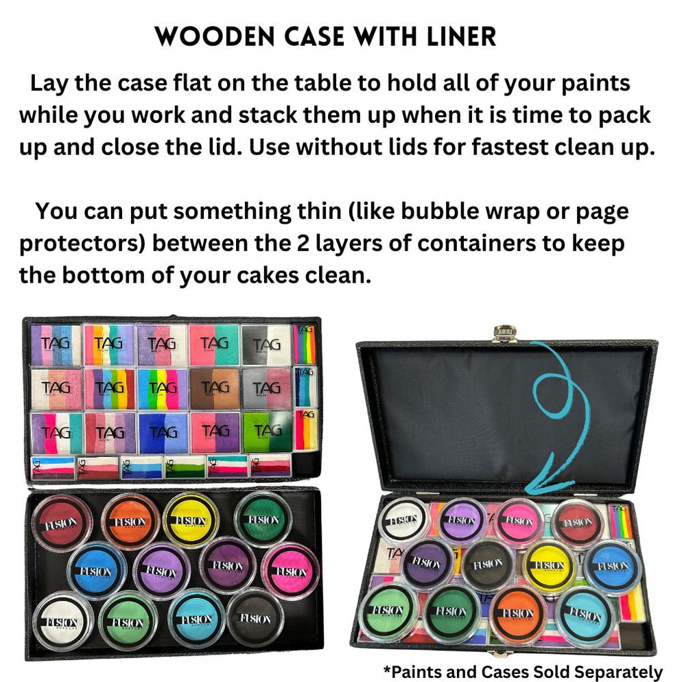 Empty Wooden Case for Face Painters — Jest Paint - Face Paint Store