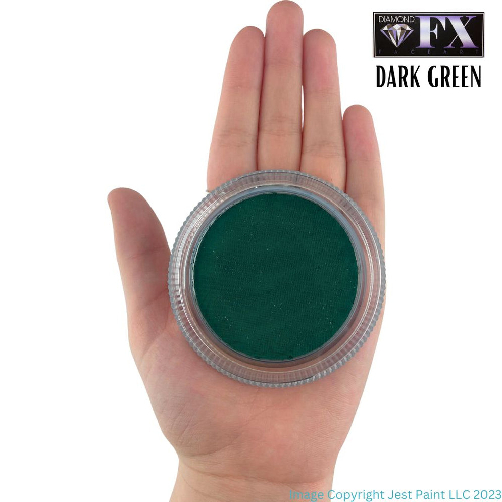 Diamond FX Face Paint Essential - Dark Green 30gr — Jest Paint - Face ...
