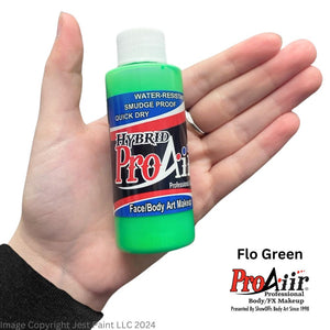 ProAiir Alcohol Based Hybrid Airbrush Paint 2oz - Flo Green (UV/Neon ...