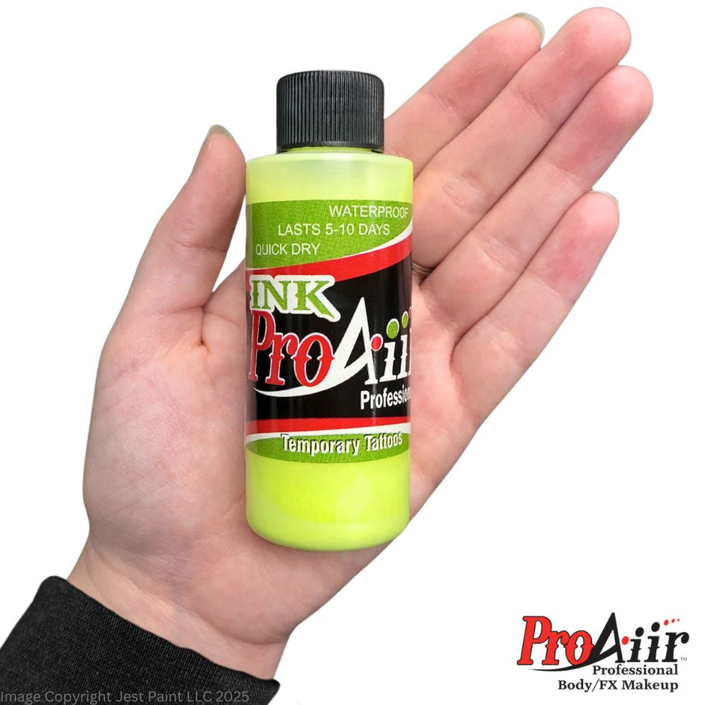 ProAiir INK Alcohol-Based Airbrush Paint 2oz - Flo Yellow (SFX - Non C ...