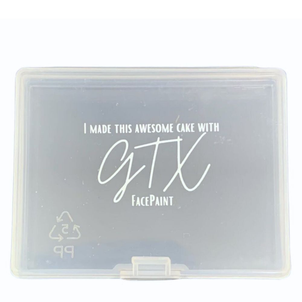 GTX Facepaint | Crafting Cake - Clear Empty Case with Hinged Lid - Med ...