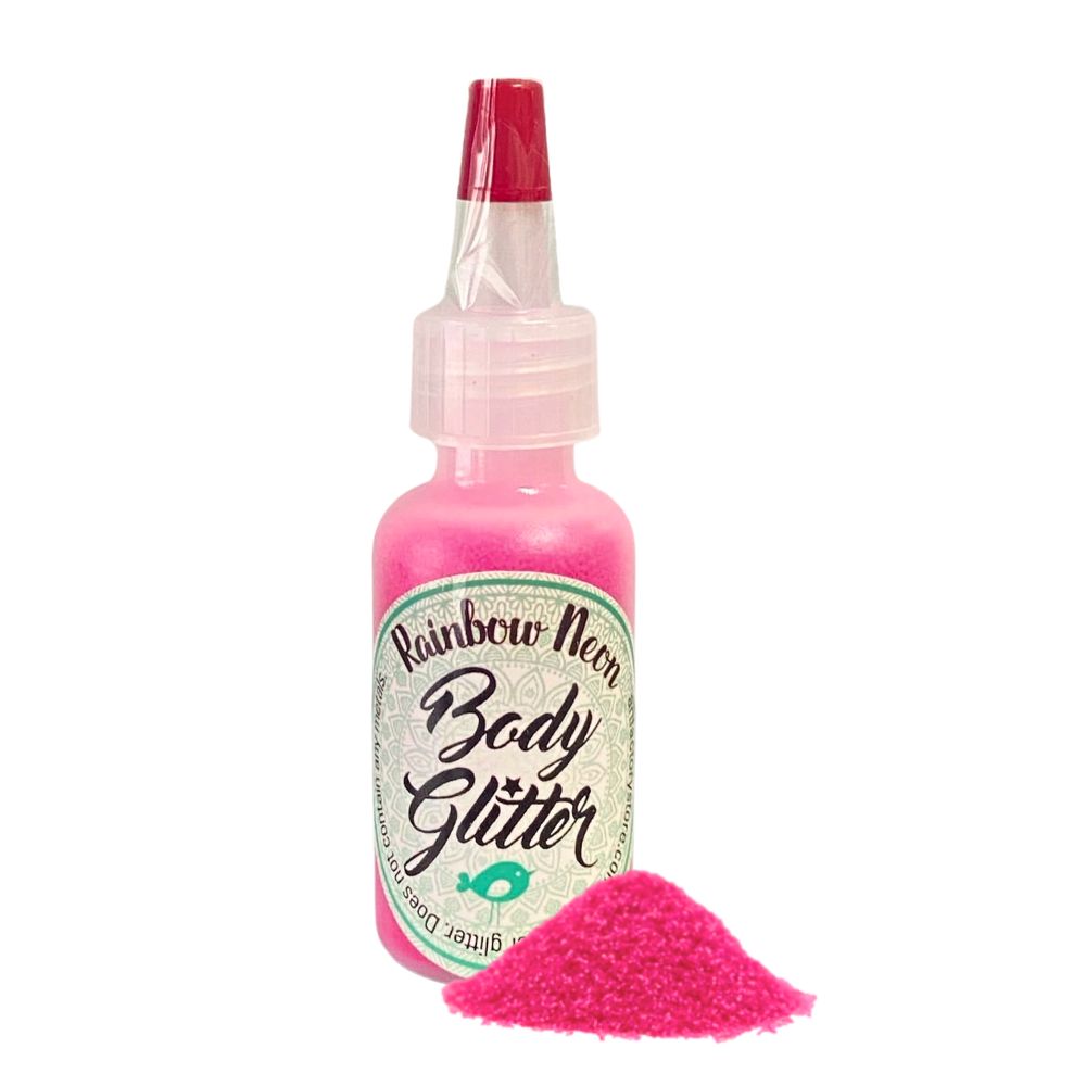 Art Factory | Rainbow Neon Body Glitter Poof - Neon Pink (1/2oz) — Jest ...
