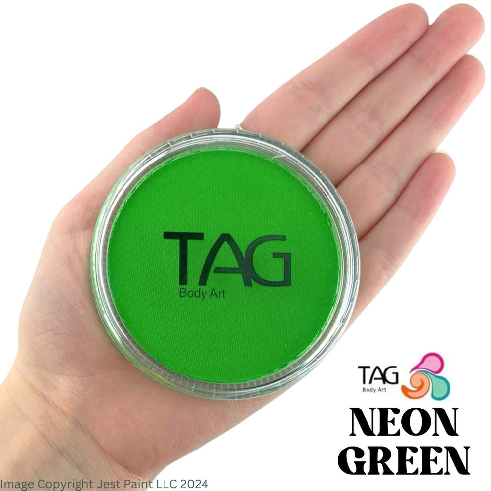 TAG Paint - Neon Green 32gr — Jest Paint - Face Paint Store
