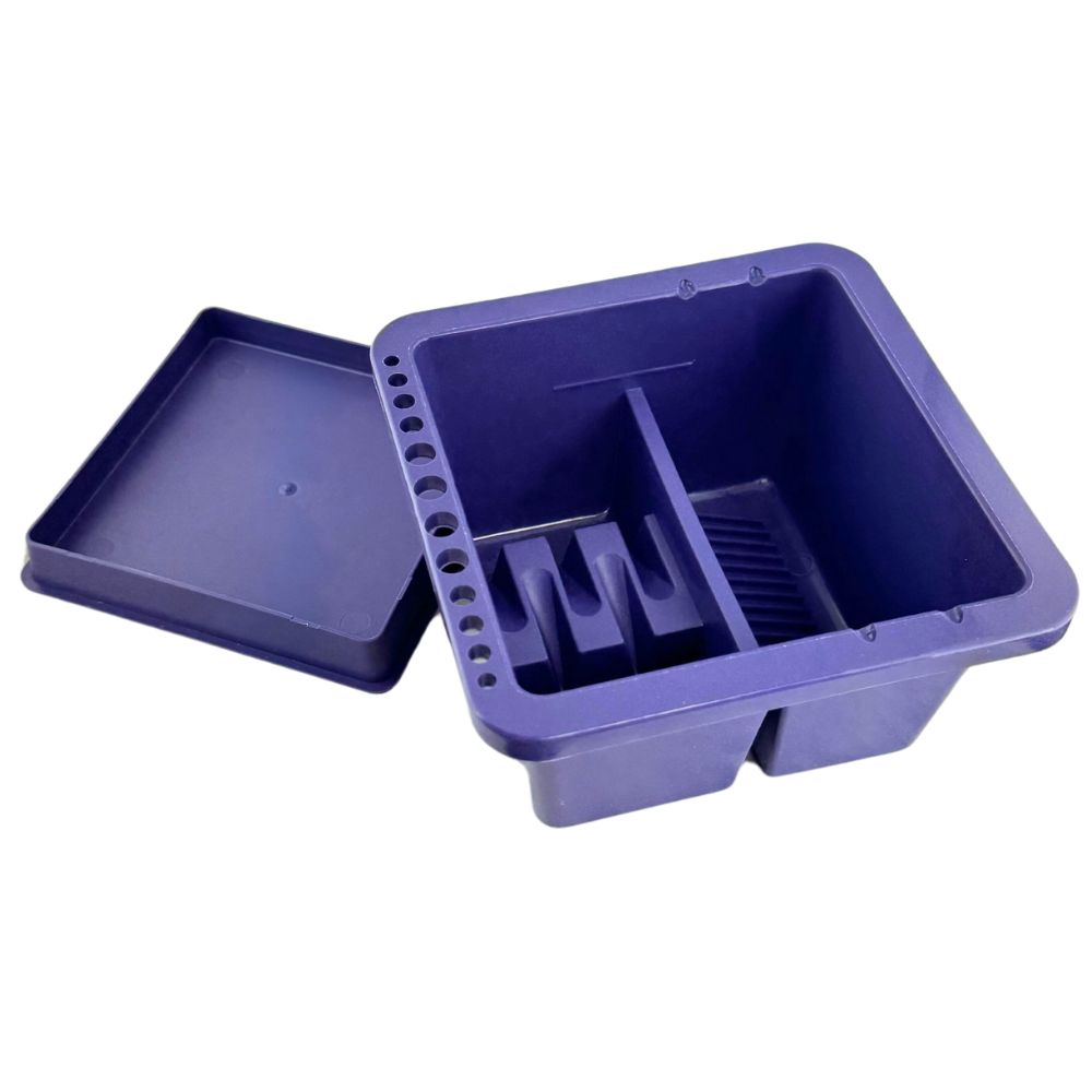 Face Painting Brush Washer | Purple Square Brush Tub — Jest Paint ...