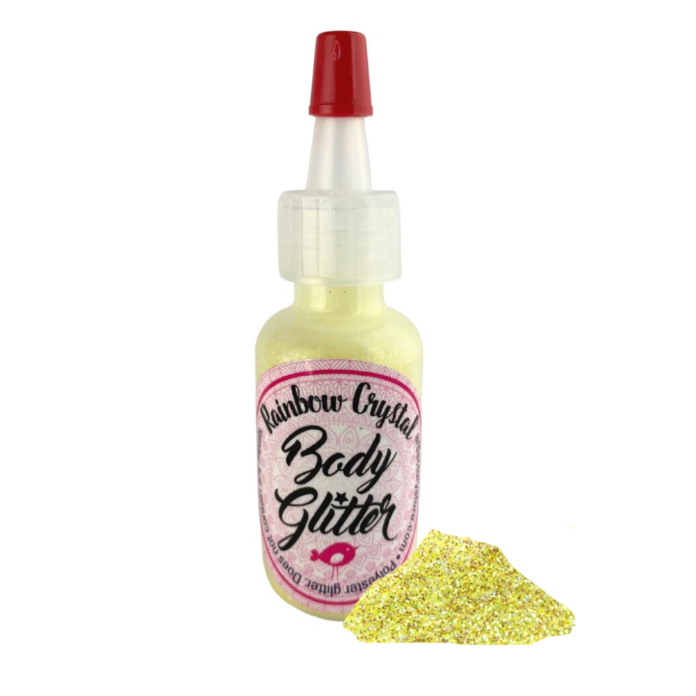 Art Factory | Rainbow Crystal Iridescent Body Glitter Poof - Sunshine ...