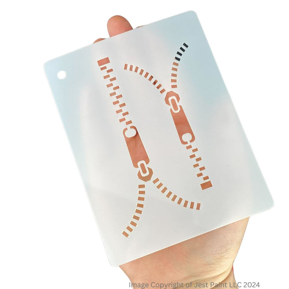 QUICKEZ Face Painting Stencil | Zipper — Jest Paint - Face Paint Store