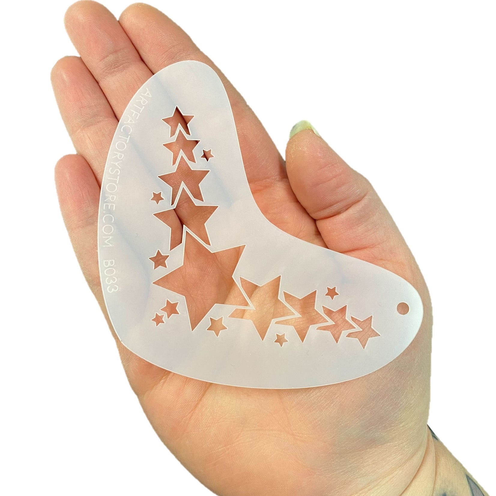 Art Factory | Boomerang Face Painting Stencil - Star Crown (B033 ...