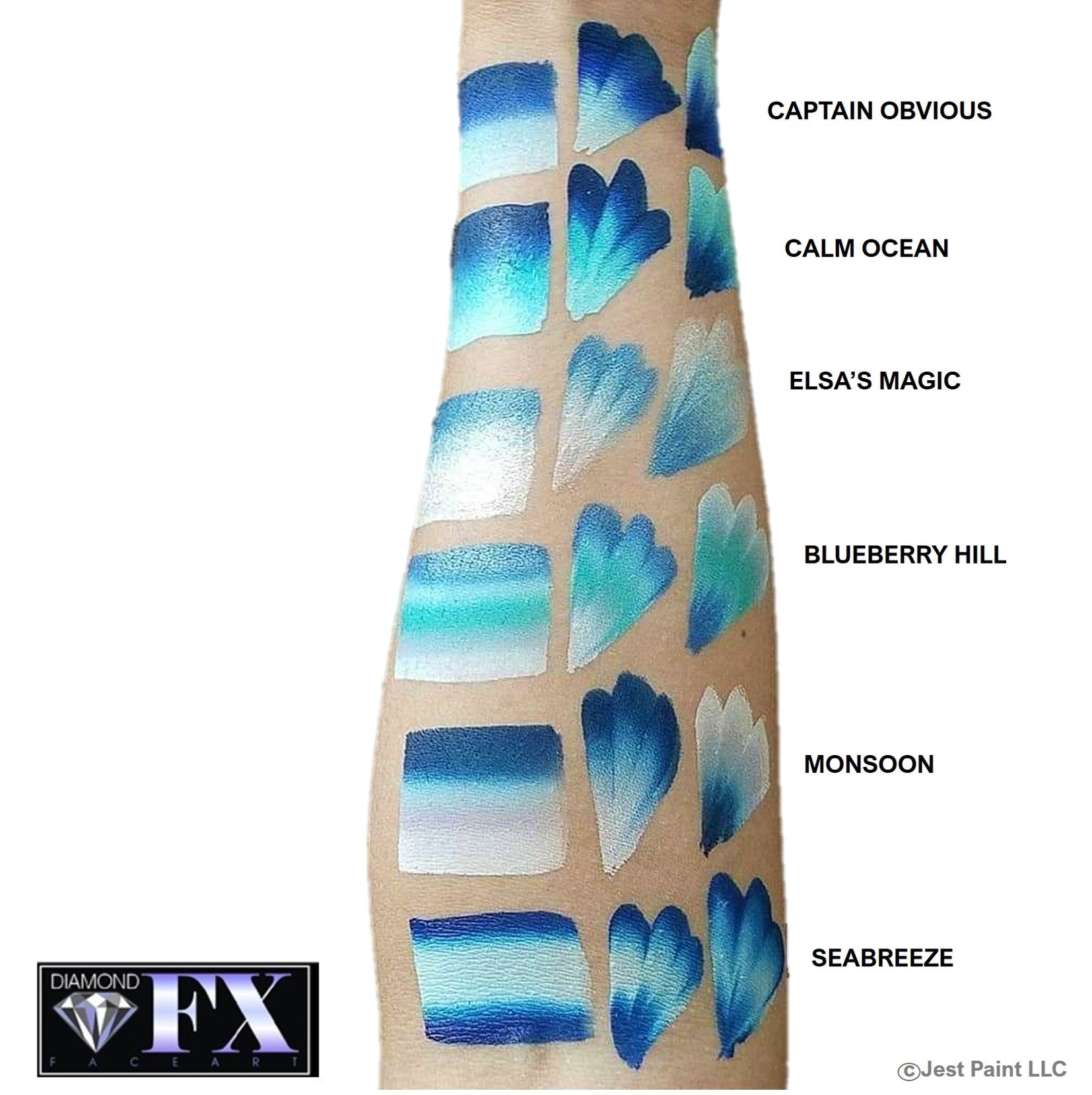 DFX Face Paint Rainbow Cake - Small Blueberry Hill (RS30-11) Approx. 2 ...