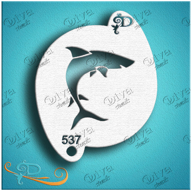 Great White Shark Stencil