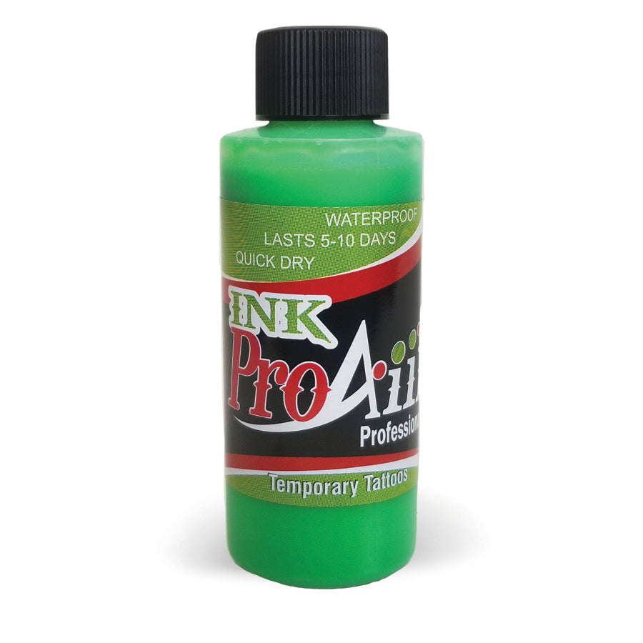 ProAiir INK Alcohol-Based Airbrush Paint 2oz - Flo Green (SFX - Non Co ...