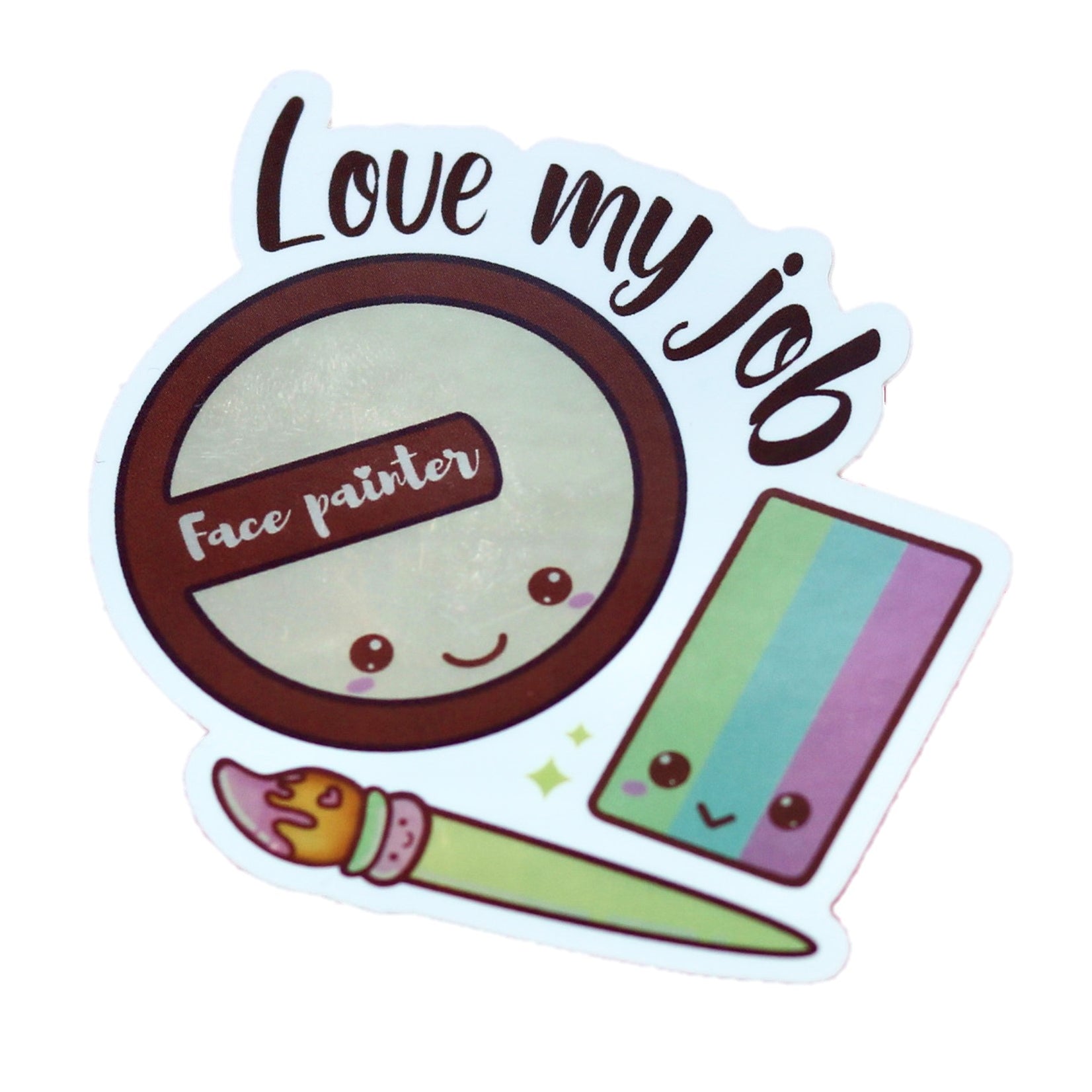 Lodie Up Holographic Sticker | Love My Job — Jest Paint - Face Paint Store