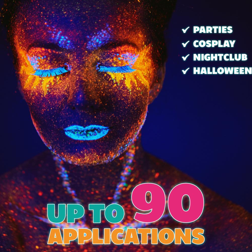 Kraze FX Special Effects Paints | 6 Neon Colors Palette (6 gm each) (S ...