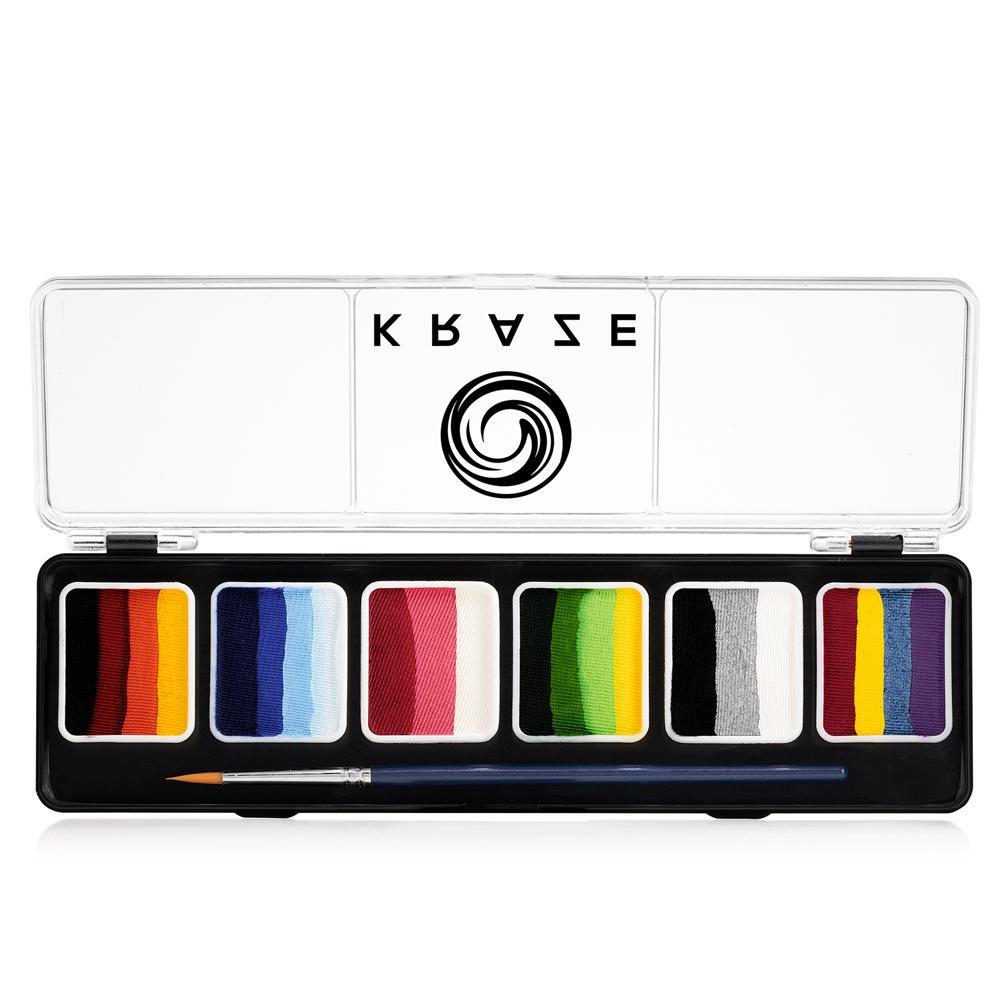 Kraze FX Face and Body Paints | Splash 6 One Stroke Split Cake Palette — Jest Paint - Face Paint ...