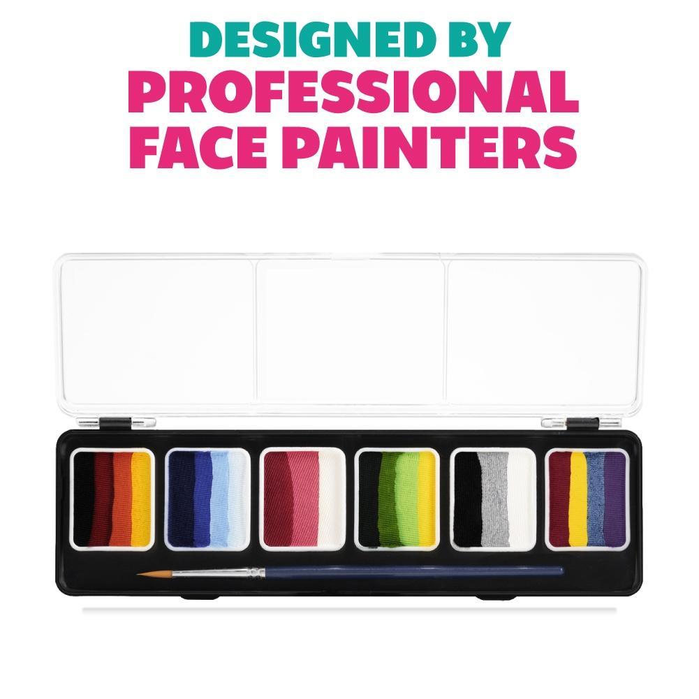 Kraze FX Face and Body Paints | Splash 6 One Stroke Split Cake Palette ...
