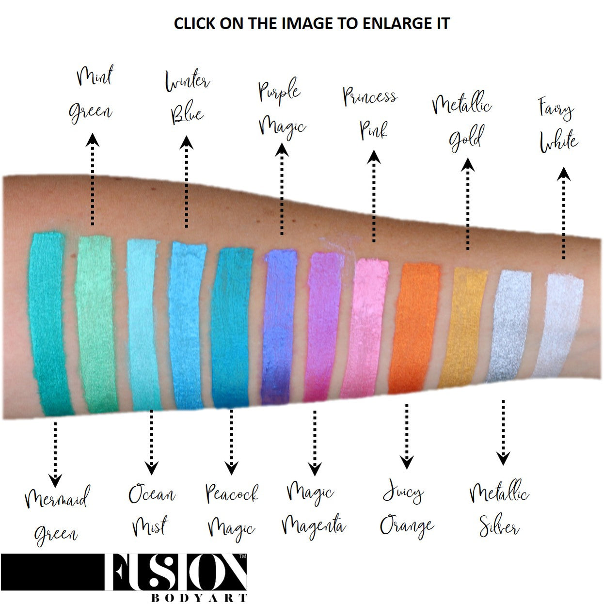 Fusion Body Art Face Paint | Pearl Ocean Mist 25g — Jest Paint - Face ...