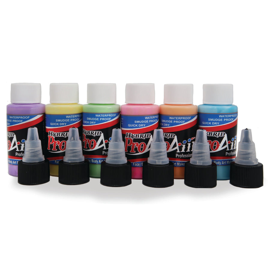 ProAiir Alcohol Based Hybrid Airbrush Body Paint Set | 6 Unicorn - 1oz ...
