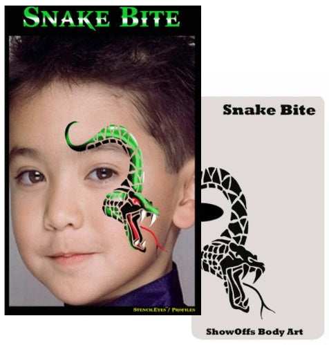 Stencil Eyes / Profiles - Face Painting Stencil - SNAKE BITE - One Siz ...