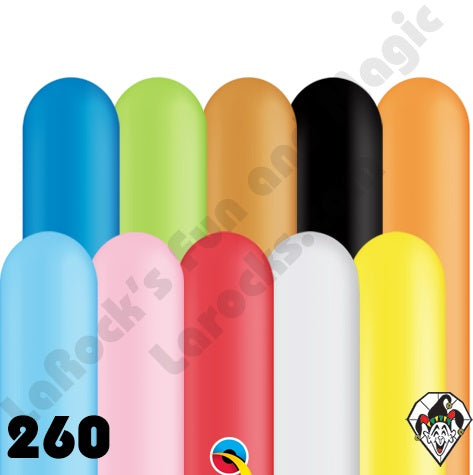 Qualatex Balloons | 260Q - POPULAR Assortment - LARGE PACK 250 ct (393 ...