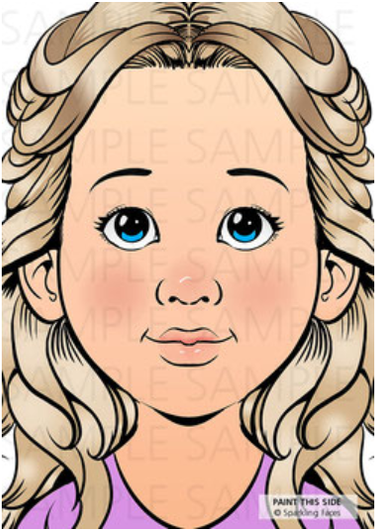 Sparkling Faces | Face Painting Practice Boards — Jest Paint - Face ...