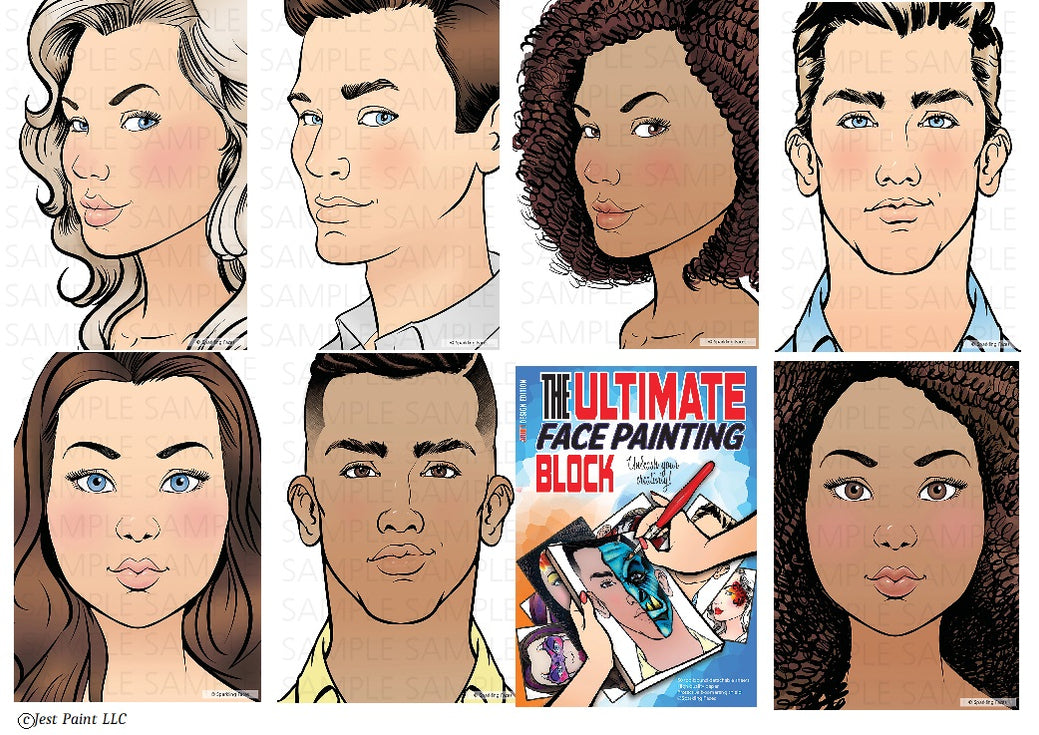 Sparkling Faces | The Ultimate Face Painting Practice Block - Adult Ed ...